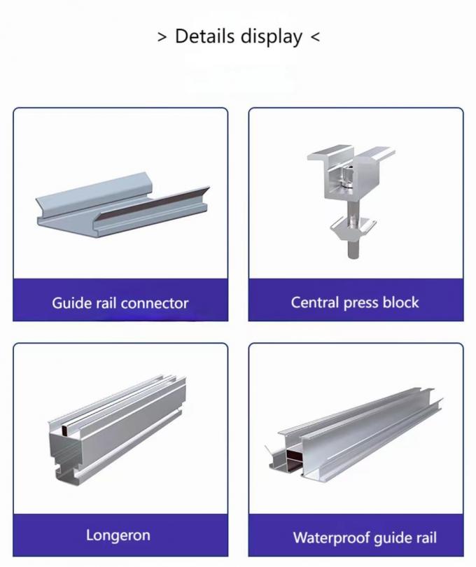 Adjustable Aluminium Solar Module Mounting System For Agricultural ...